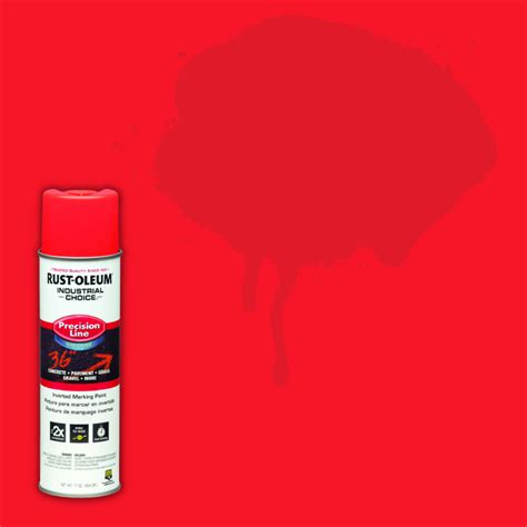 Rust Oleum Industrial Inverted Marking Paint Fluorescent Red Orange 17 Oz Doublehardware