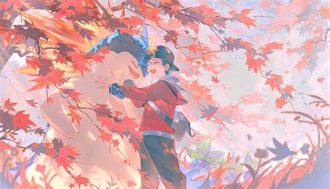 Ethan Typhlosion And Oddish Pokemon And 1 More Drawn By Bakutiku