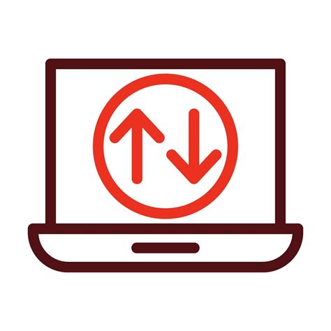 Data Connection Vector Thick Line Two Color Icons For Personal And