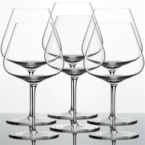 Zalto Zalto Denkart Set Of 6 Burgundy Glasses 23 Cm