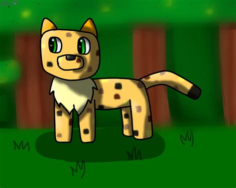 Cute Minecraft Ocelot Drawing Free Clipart 2815013 Clipart Library