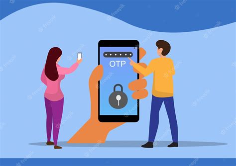 premium vector otp authentication and secure verification never share