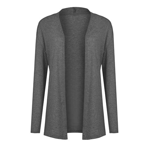 Dyegold Lightweight Cardigans For Women Plus Size Open Front Solid