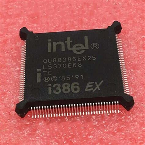 Intel Qu80386ex25 Microprocessor 32 Bit 25mhz Cmos Pqfp132 Makers Electronics