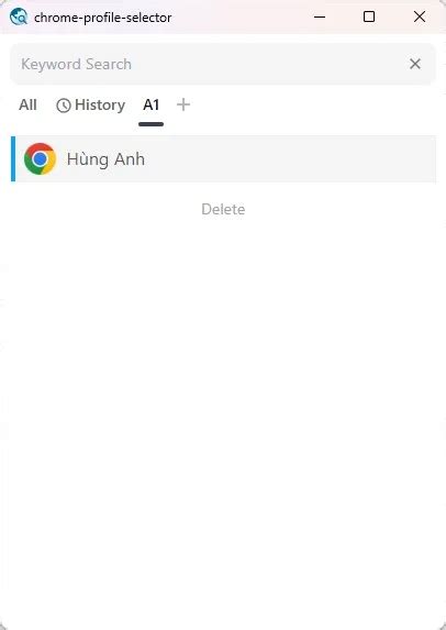 Chrome Profile Selector Quản lý tài khoản trình duyệt