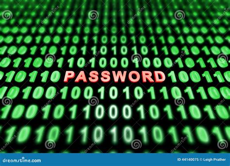 Binary Password Background Stock Photo CartoonDealer 45121902
