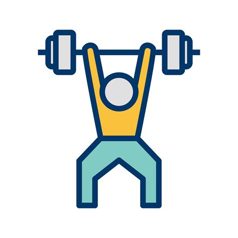 Weightlifting Icon Vector Illustration 424905 Vector Art At Vecteezy