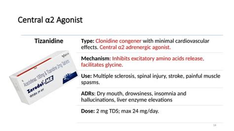 Centrally Acting Muscle Relaxants Pharmacology Pptx