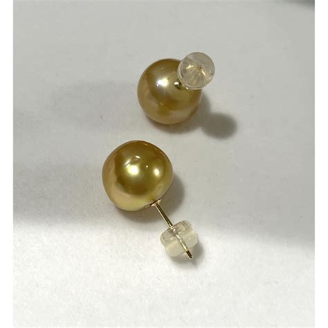 K10 南洋ゴールデンパール ピアス