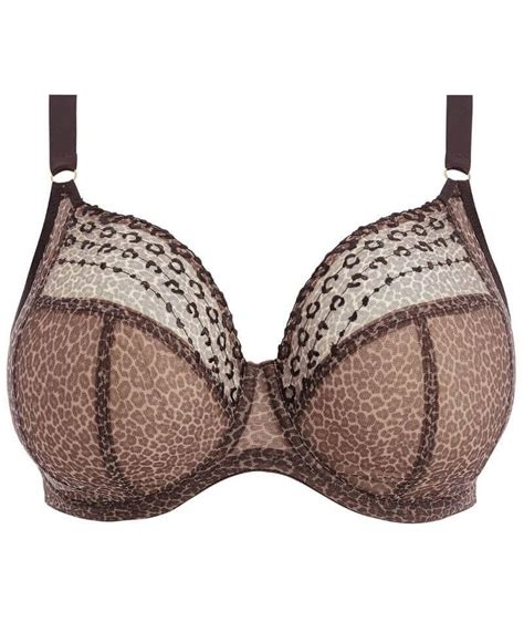 Elomi Matilda Underwired Plunge Bra Leopard Curvy
