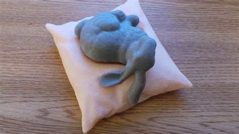 Stanford Bunny Resting On A Pillow 3d Model For 3d Printers Free