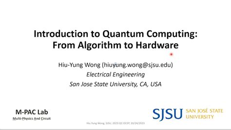 Introduction To Quantum Computing From Algorithm To Hardware QC DCEP