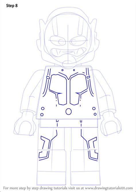 How To Draw Lego Hank Pym Lego Step By Step