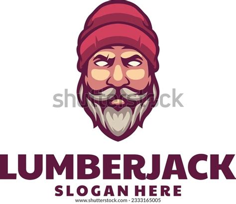 Lumberjack Mascot Logo Design Vector Stock Vector Royalty Free