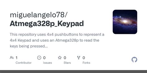 Github Miguelangelo78atmega328pkeypad This Repository Uses 4x4 Pushbuttons To Represent A