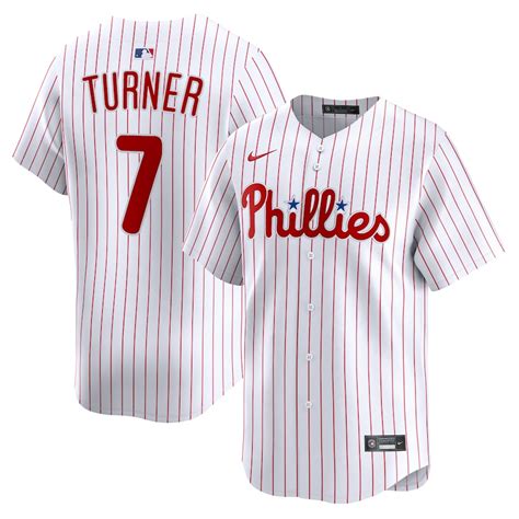 Mens Philadelphia Phillies Trea Turner Nike White Home Limited Player Jersey