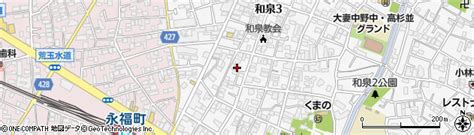 東京都杉並区和泉3丁目16 18の地図 住所一覧検索｜地図マピオン