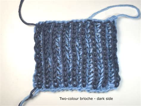 Brioche Tutorial 1 Single Colour And Two Colour Brioche Stitch