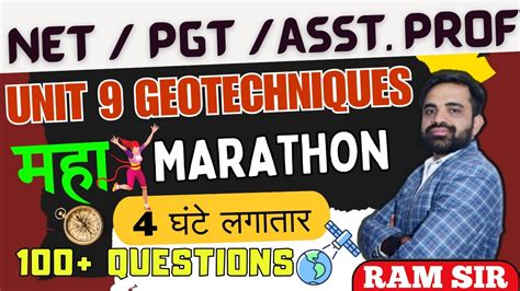 Maha Marathon Ugc Net Geography Geotechniques Part 1netjrf Net
