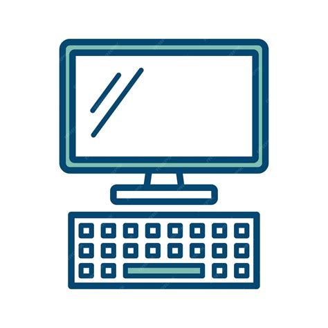 Premium Vector Computer Icon Vector Design Template In White Background
