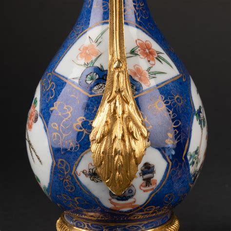 Proantic Paire De Vases Bouteilles En Porcelaine De Chine Kangxi