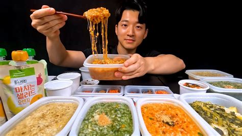 ASMR mukbang 겨울철 따뜻한 보양식 죽이야기 불낙죽 특전복죽 매생이굴죽 시래기솥밥 먹방 korean