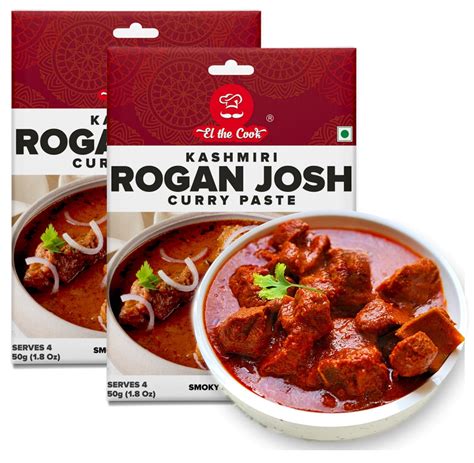 El The Cook Kashmiri Rogan Josh Curry Paste 50 Gms Pack Of 2