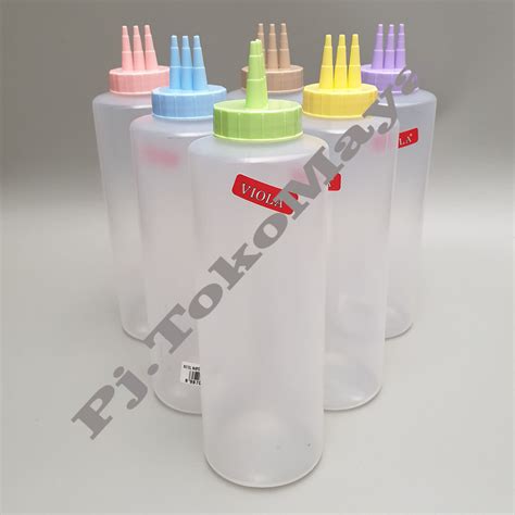 Jual Botol Mayones Saos Kecap Viola Tessa 3 Lubang 700ML 600ML 500ML