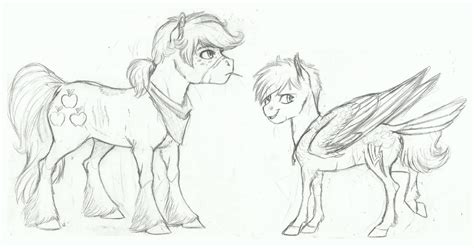 Au Doodle Applejack And Rainbow Dash By Earthsong9405 On Deviantart