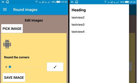 simple navigation drawer in sketchware