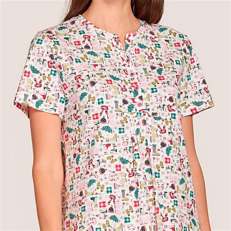 Camisola Corta Mujer Algodón Estampado Belty