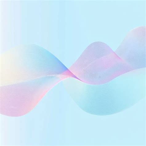 Soft Wave Patterns Create A Calming Visual Experience In Pastel Colors With Smooth Transitions