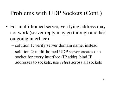 Elementary UDP Sockets Connectionless Unreliable Datagram Ppt Download