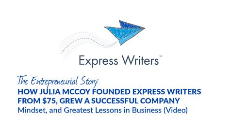 Express Writers Story By Ceo Julia Mccoy Video
