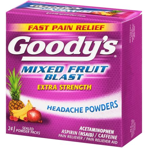 Goodys Extra Strength Headache Powder Mixed Fruit Blast Flavor 24