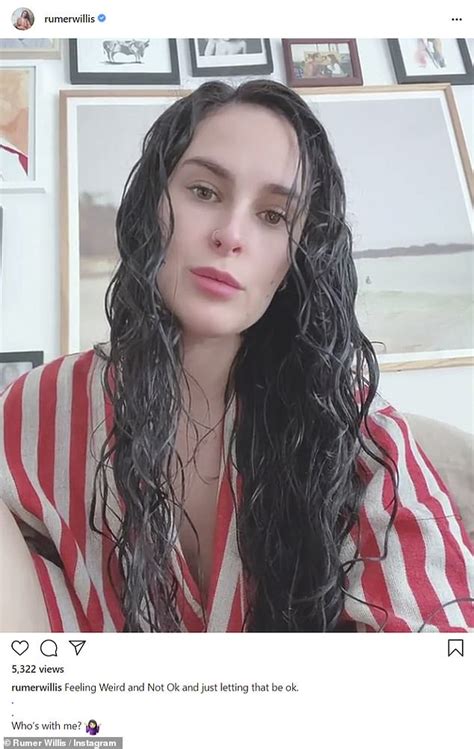 Rumer Willis Bravely Admits That She Is Feeling Weird And Not Ok On