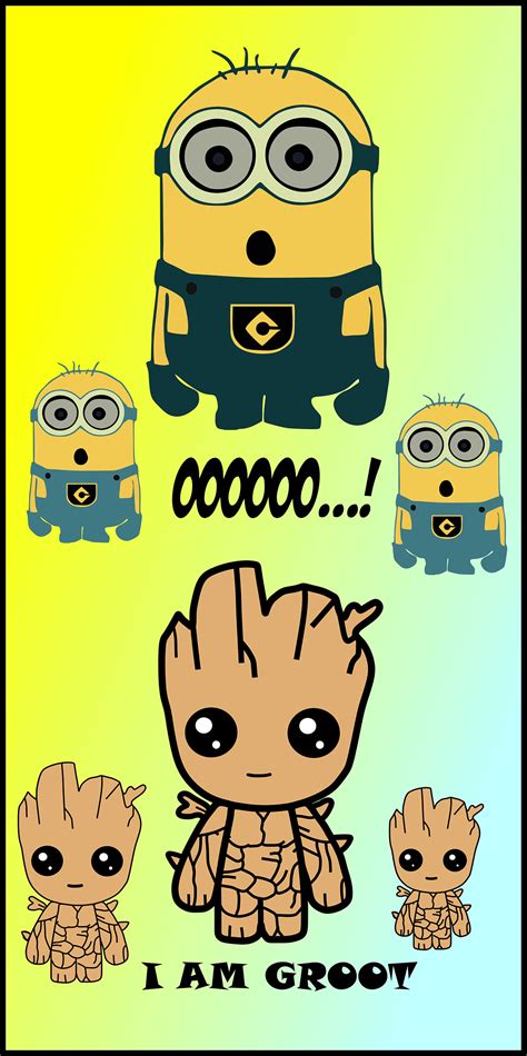 Minions And Groot On Behance