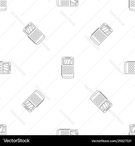 Nfc Terminal Payment Pattern Seamless Royalty Free Vector