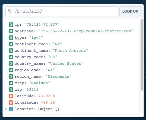 ip geolocation with ipstack
