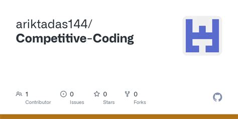 Github Ariktadas144competitive Coding