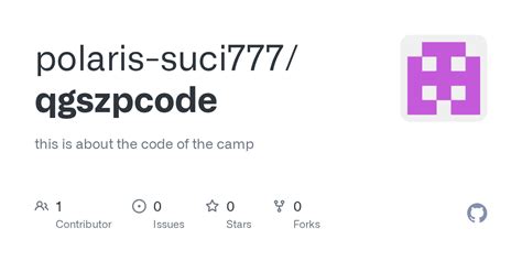 GitHub Polaris Suci Qgszpcode This Is About The Code Of The Camp