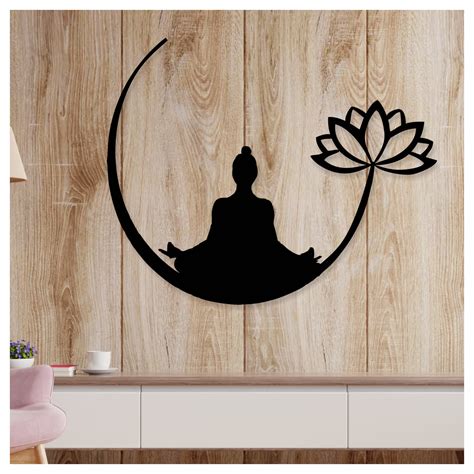 Cuadro Buda En Loto 73cm X 60cm • Deco Clicks