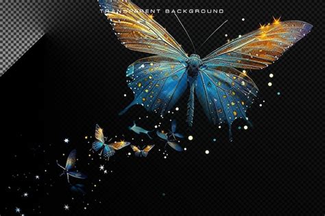 Premium Psd Glowing Butterfly