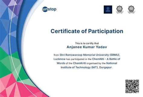 Anjanee Kumar Yadav On Linkedin Chemniti Nit Durgapur Unstop
