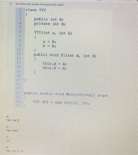 solved 9 are there any syntax error s in this code 1