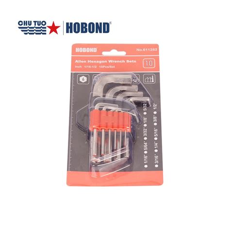 1 8 1 2 Inch 8PCS Allen Hexagon Wrenches Sets Allen Hexagon Wrenches