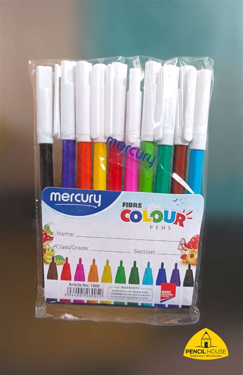 Mercury Colour Marker Set Pack Of 10 Pencil House