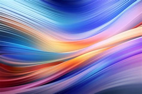 Premium Ai Image Flowing Motions Of Vibrant Lines And Light Waves In
