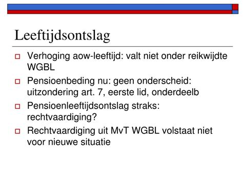 Ppt Leeftijdsonderscheid In Het Pensioenakkoord Powerpoint