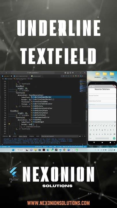 Flutter Tutorial Underline Textfield Shorts Youtube